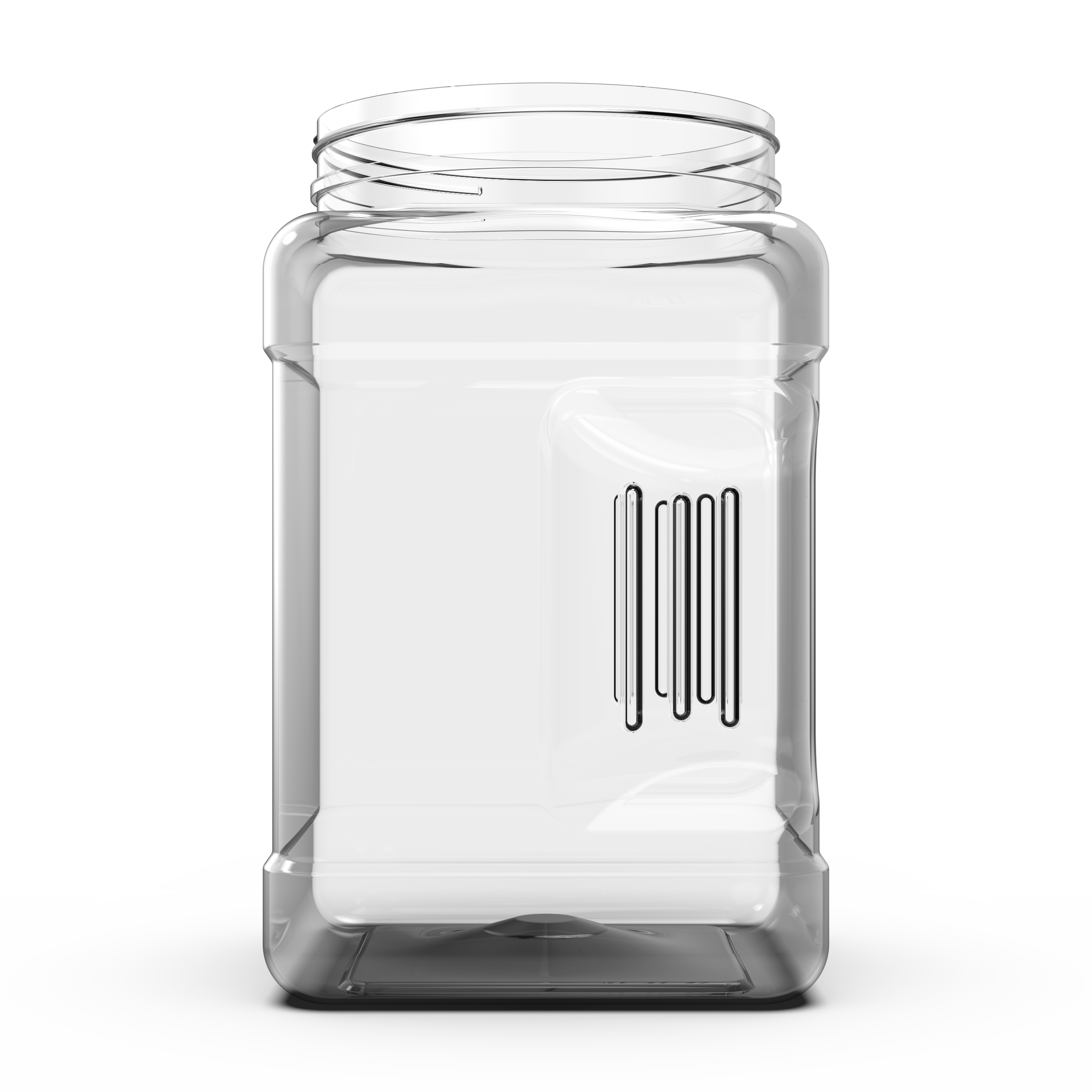 2L Square Jar - Bramalea Bottle INC.