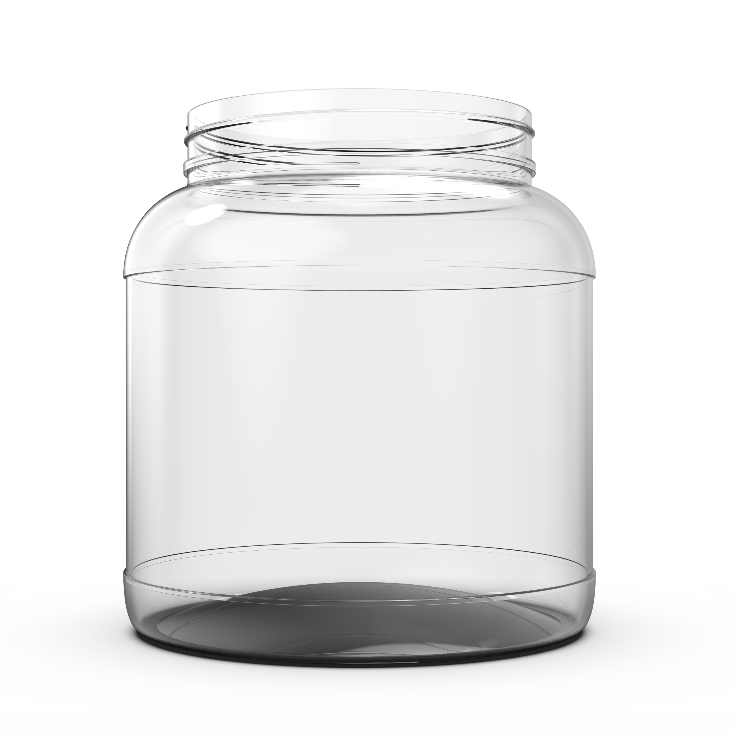 2L Round Squat Jar - Bramalea Bottle INC.